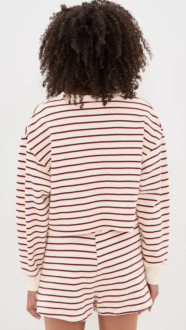 Strut This Sonoma Striped Crewneck Sweatshirt