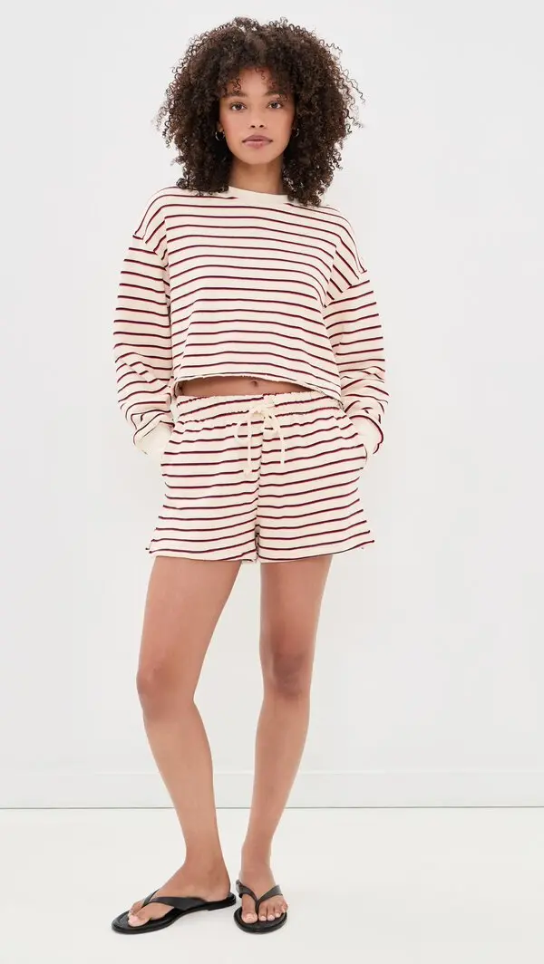 Strut This Sonoma Striped Crewneck Sweatshirt