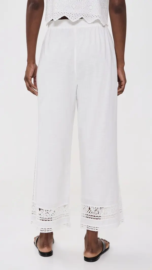Z Supply Scout Embroidered Linen Blend Pants