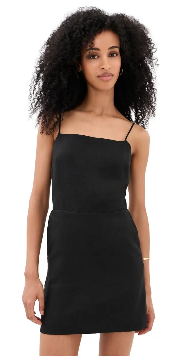 Enza Costa Linen Apron Mini Dress
