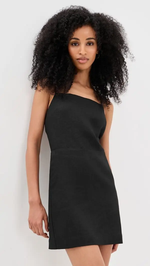 Enza Costa Linen Apron Mini Dress