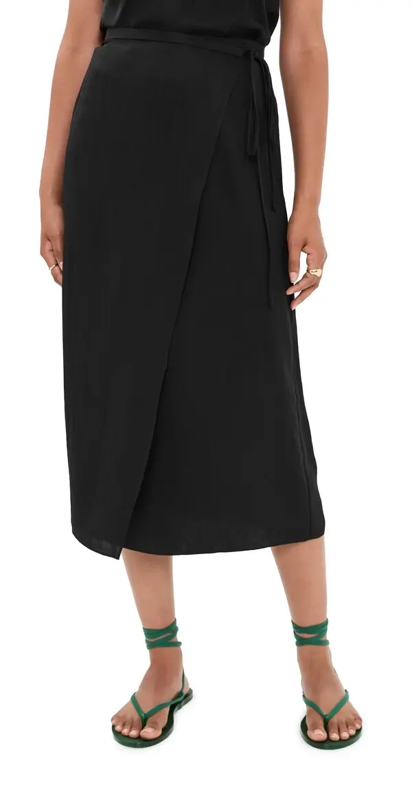 Tibi Summer Slip Wrap Skirt