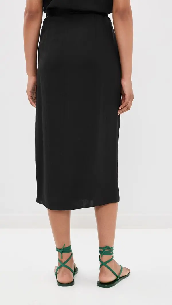 Tibi Summer Slip Wrap Skirt