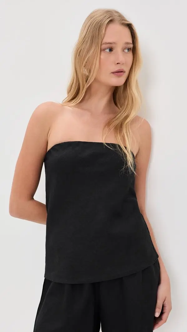 Donni. The Linen Tube Top