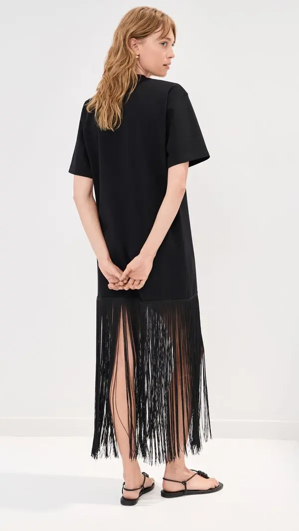 LE BOP Fringe Nico Dress - Black