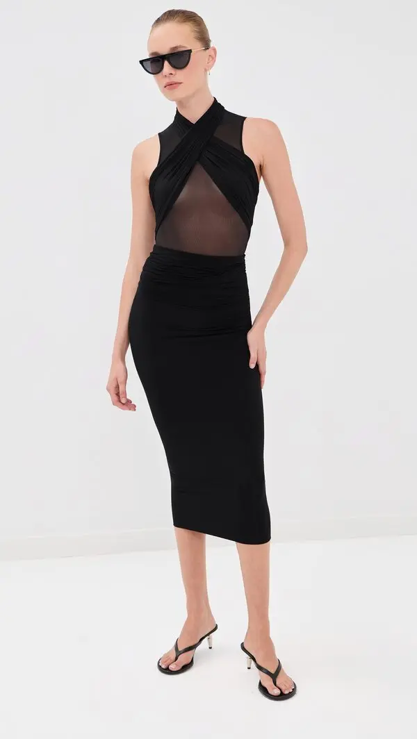 Wardrobe.NYC Translucent Tank Bodysuit