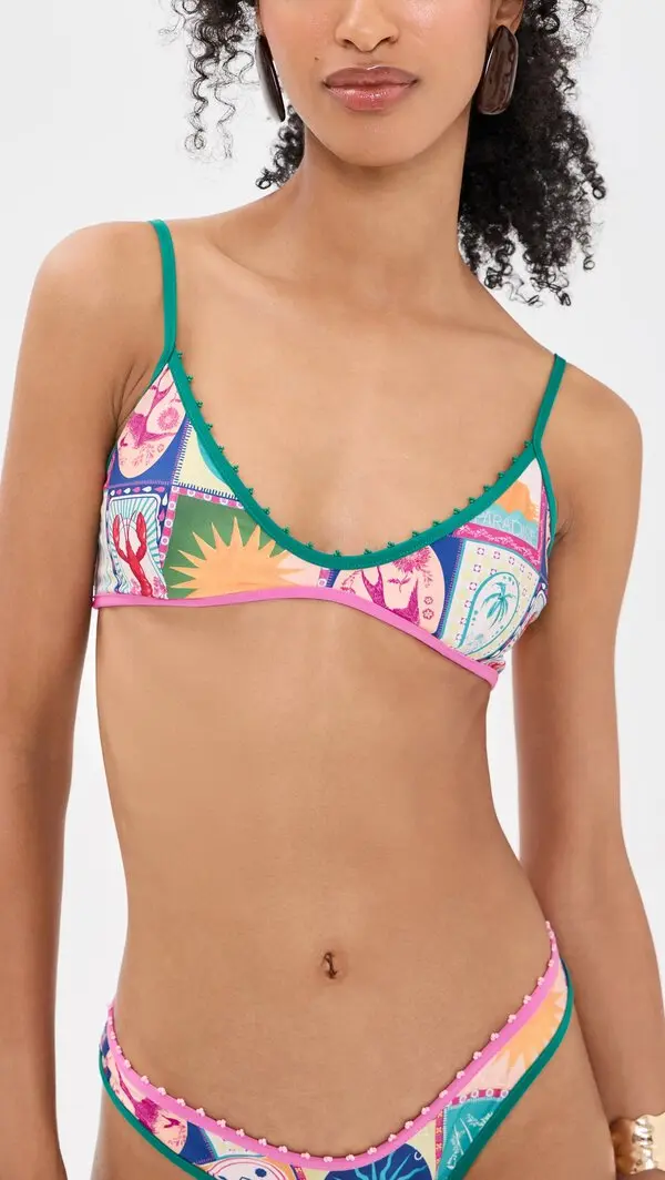 Agua Bendita Howy Hand Embroidered Reversible Top