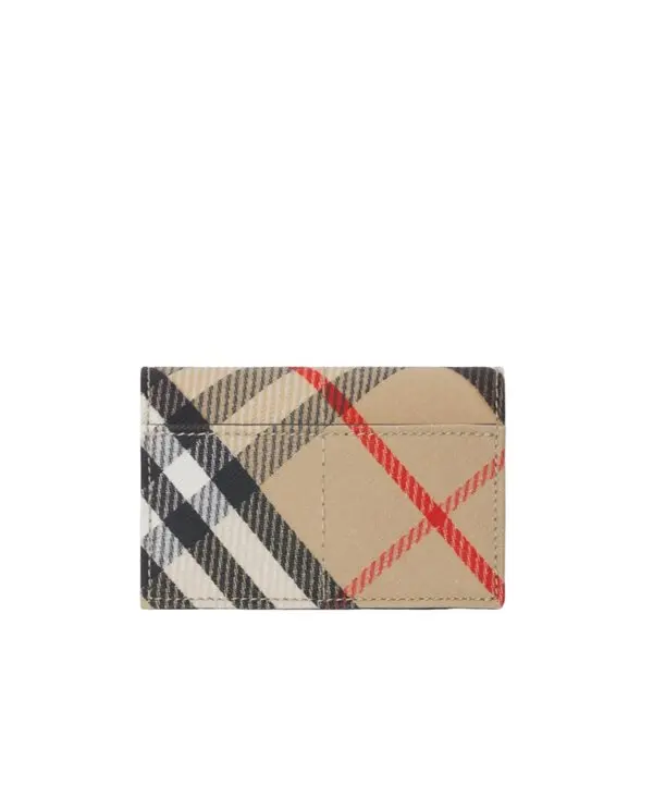 Burberry Checked Folded Card Case