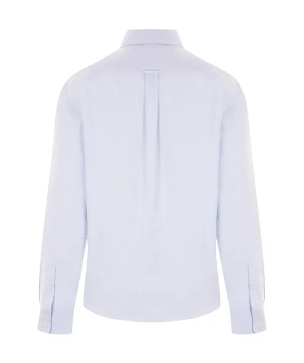 Maison Kitsuné Fox Head Embroidered Long-sleeved Shirt