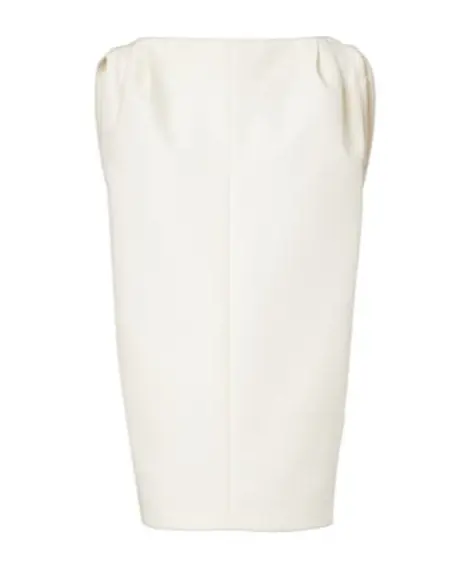 Balenciaga Draped Wool And Silk Minidress - White