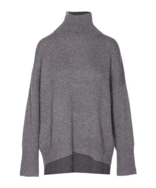 LISA YANG Heidi High Neck Sweater - Gray