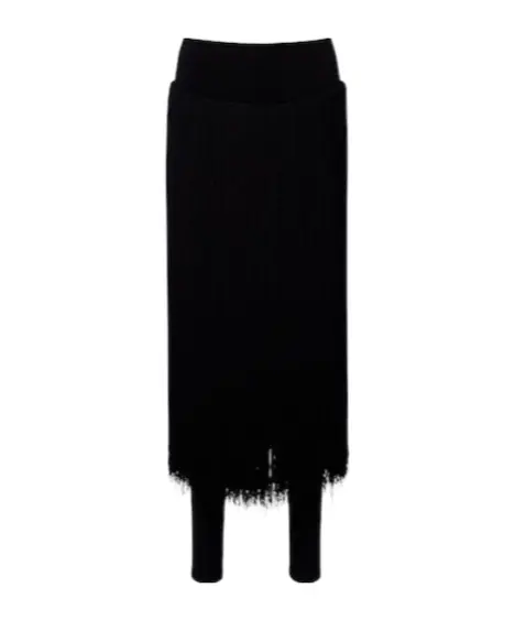 Alaïa Fringed Leggings - Black