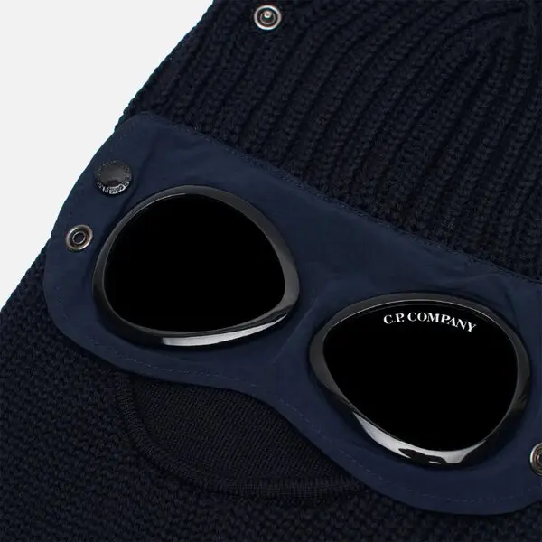 C.P. COMPANY Goggle-detail Ribbed Knit Balaclava