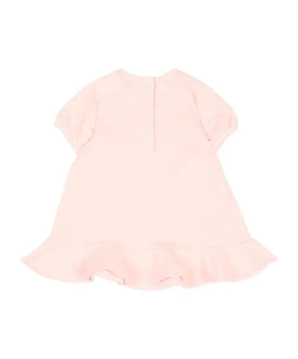 Fendi Logo-embroidered Ruffled Dress