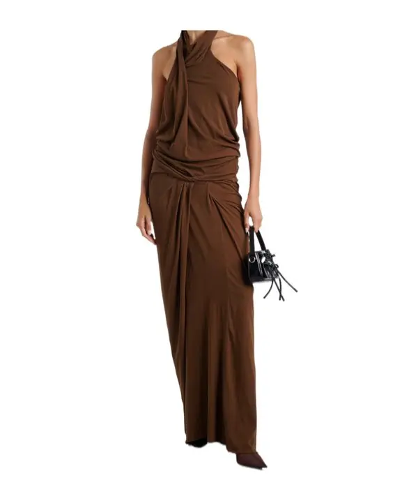 ENTIRE STUDIOS Shroud Cotton-blend Jersey Maxi Dress