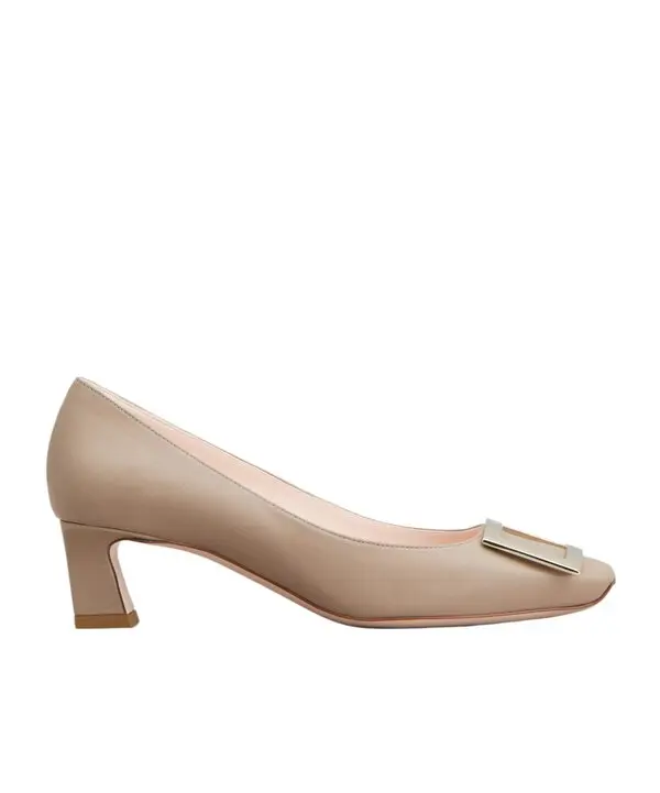 ROGER VIVIER Square Toe Pumps - Beige
