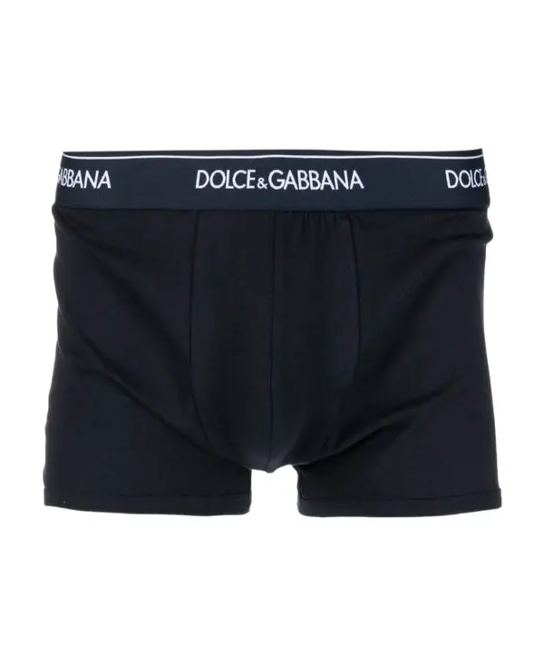 Dolce & Gabbana Dolce Gabbana Set Of Two Logo Waistband Boxers - Blue