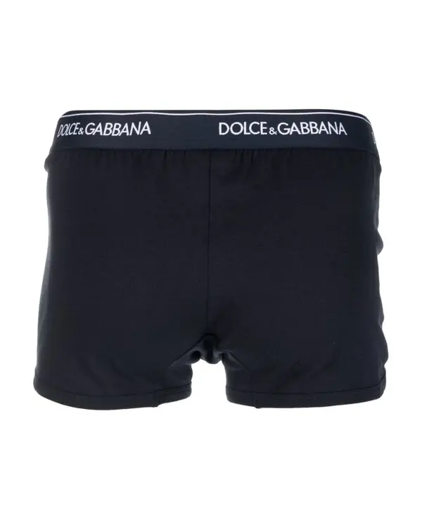 Dolce & Gabbana Dolce Gabbana Set Of Two Logo Waistband Boxers - Blue