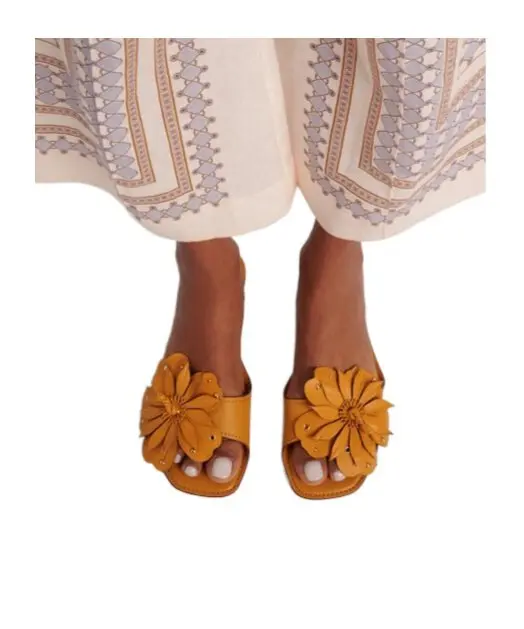 Zimmermann Square-toe Floral Sandals