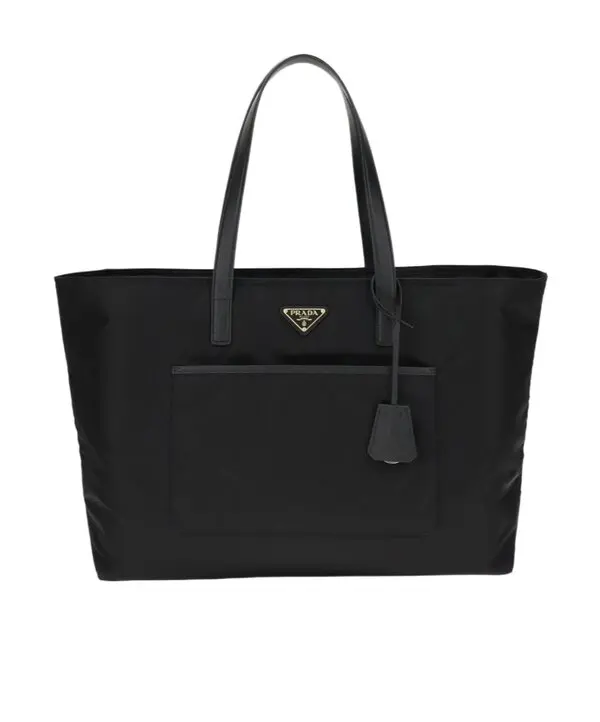 Prada Logo Handbag - Black