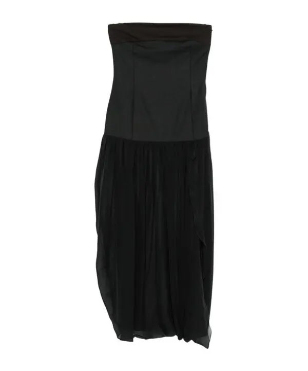 Paloma Wool Strapless Panelled Dress - Black