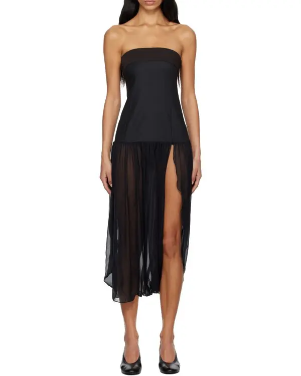 Paloma Wool Strapless Panelled Dress