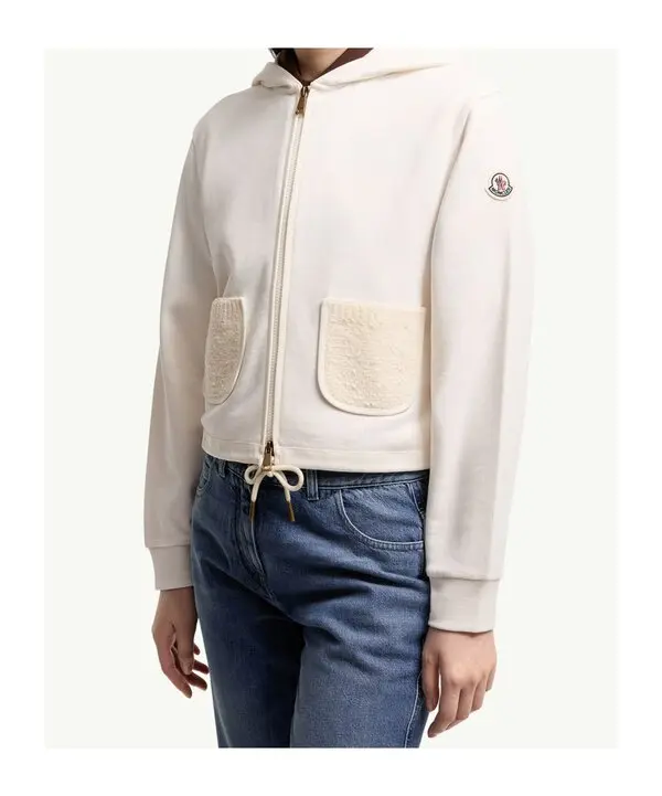 Moncler Cotton Blend Zip-up Sweatshirt