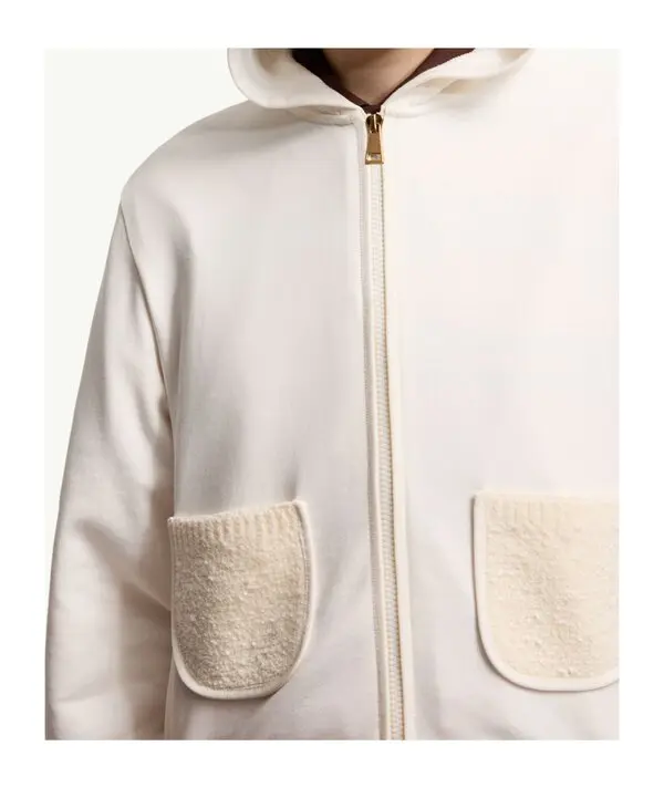 Moncler Cotton Blend Zip-up Sweatshirt