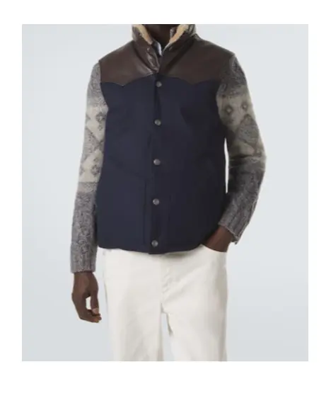 Brunello Cucinelli Shearling-trimmed Wool Vest