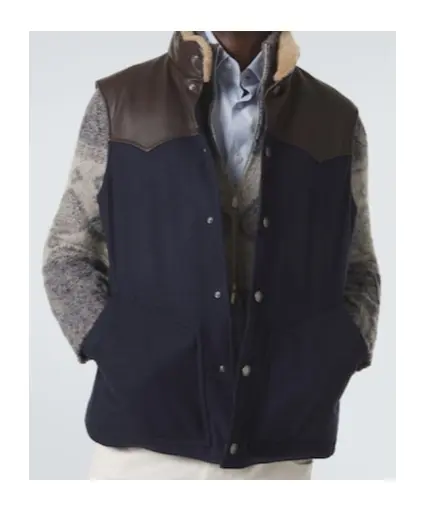 Brunello Cucinelli Shearling-trimmed Wool Vest
