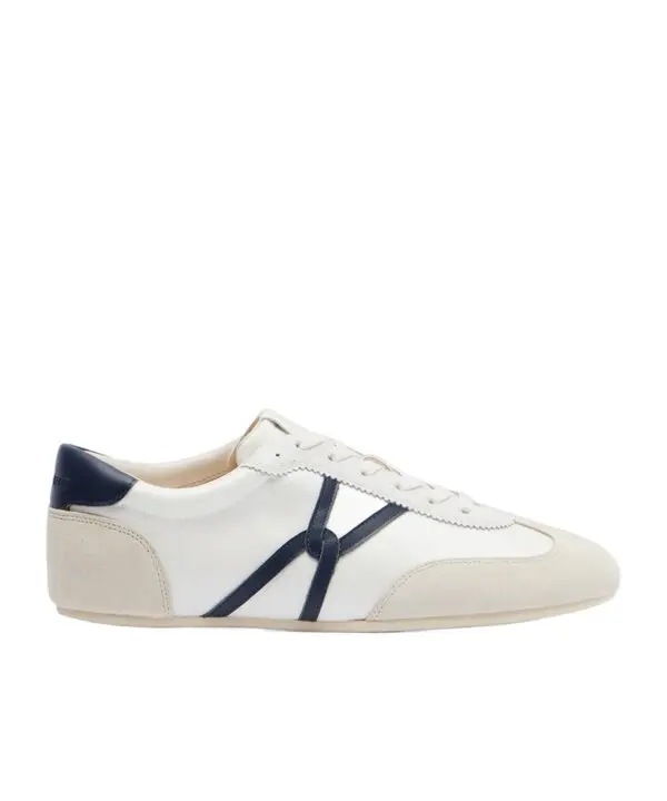 Veronica Beard Leather-trimmed Canvas Sneakers