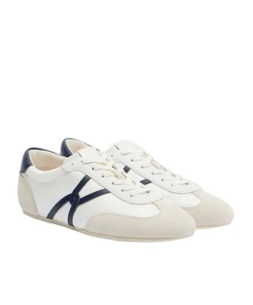 Veronica Beard Leather-trimmed Canvas Sneakers