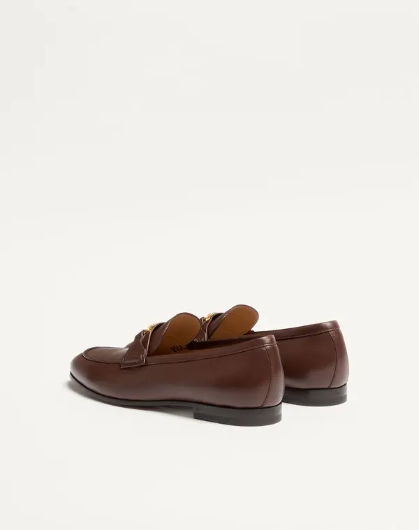 Valentino Garavani Vlogo Signature Slip-on Loafers - Brown