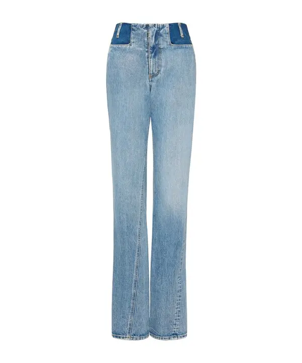 MAISON MARGIELA Two-tone Denim Trousers - Blue
