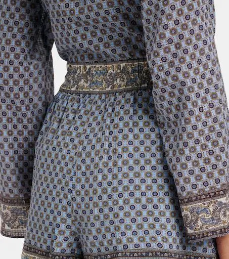 Veronica Beard Vivaldi Printed Shorts