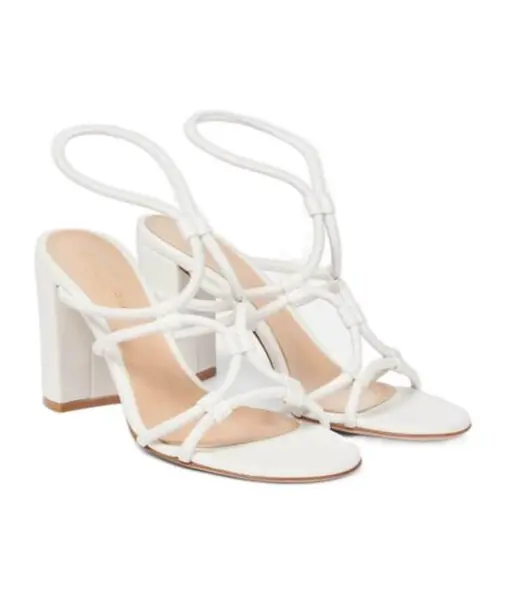 GIANVITO ROSSI Minimalist High-heel Sandals - White