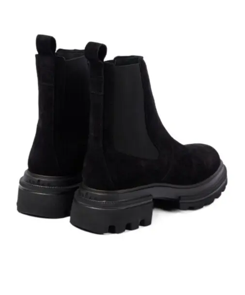 Hogan Solid Color Versatile Chelsea Boots