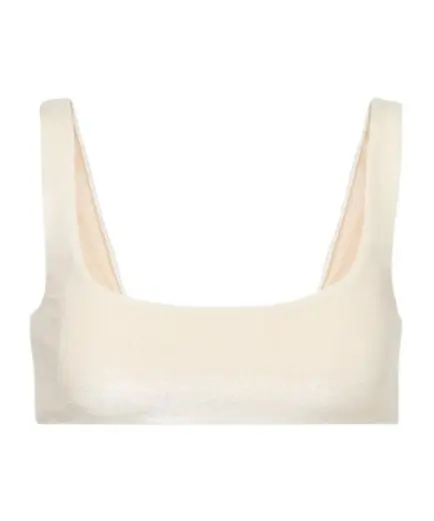 ZANELLATO Terry Cloth Bikini Top With Square Neckline - White