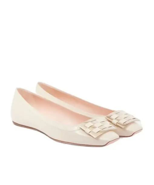 ROGER VIVIER Simple Soft-sole Ballet Shoes - Nude