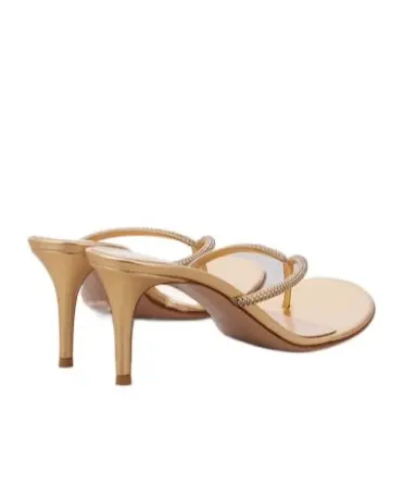 GIANVITO ROSSI India 70 Leather Thong Sandals