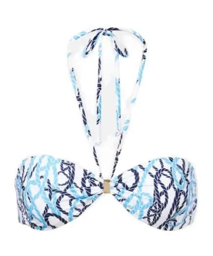 Melissa Odabash Liguria Halterneck Bikini Top - Blue