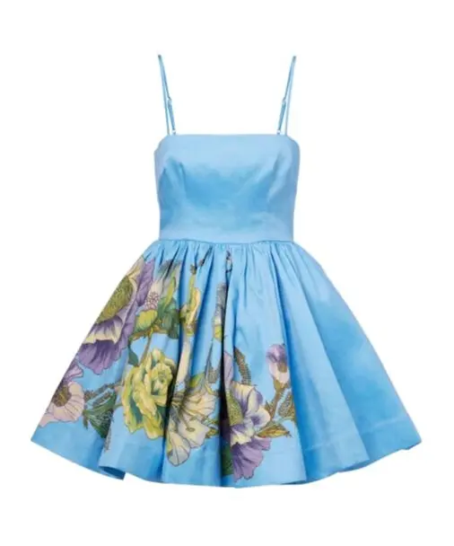 ALEMAIS Donata Floral Minidress - Blue