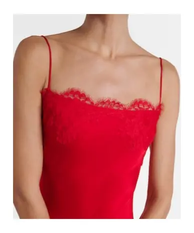 Alex Perry Lace-trimmed Crepe Satin Gown