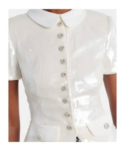 SELF-PORTRAIT Sequined Top