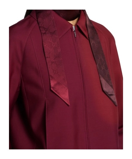 Gucci Gg Jacquard Silk Scarf