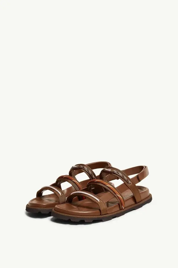 Moncler Vera Isla Leather Sandals