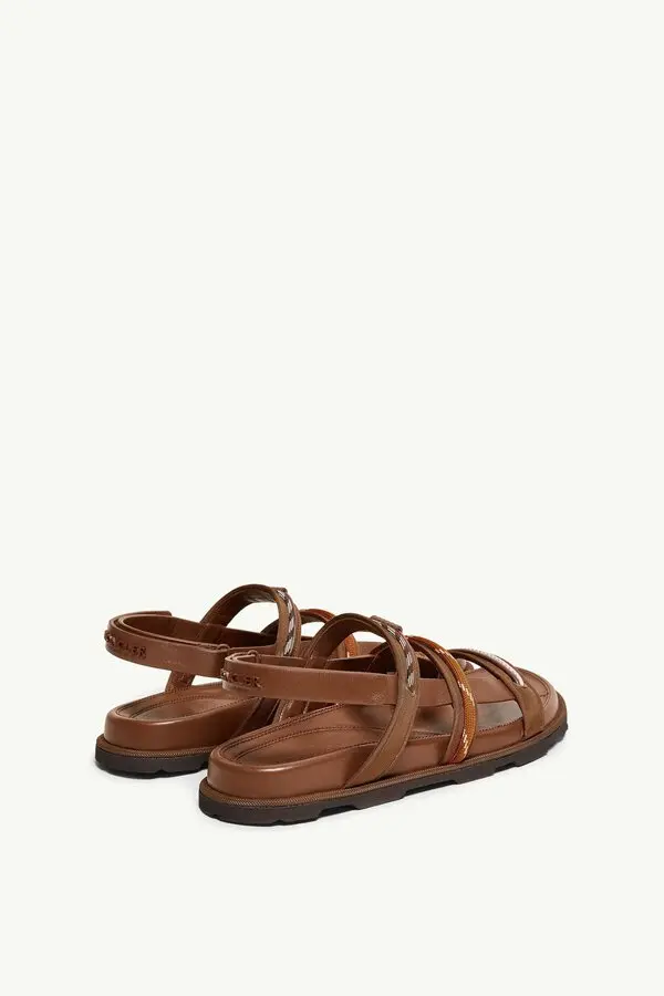 Moncler Vera Isla Leather Sandals