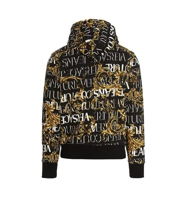 Versace Garland Print Zip-up Hoodie