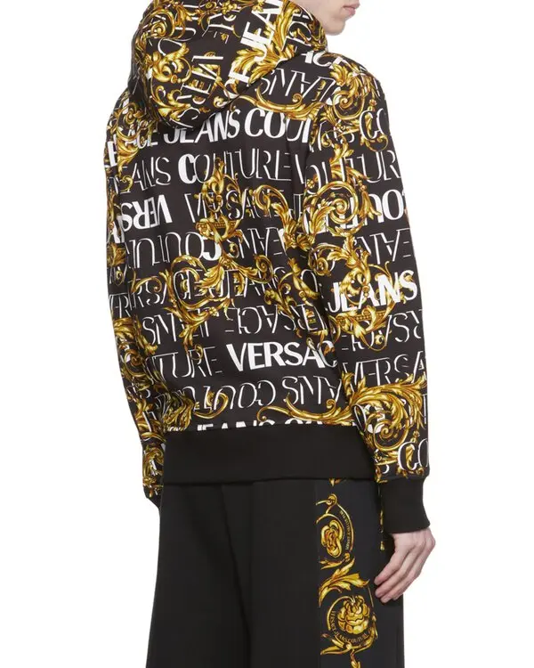 Versace Garland Print Zip-up Hoodie
