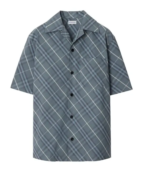 Burberry Check Pattern Short Sleeved Shirt